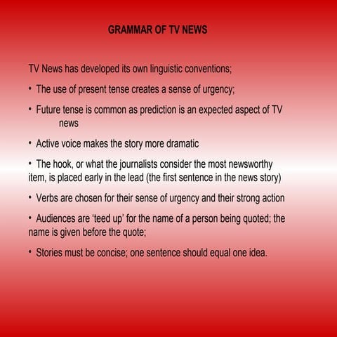 News grammar | PPT