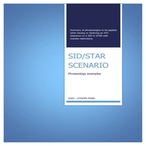 New sid and star phraseologies scenarios v2 | PDF