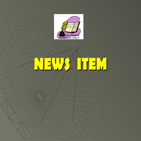 News item Text | PPT