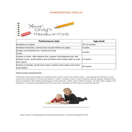 Handwriting Handout | PDF