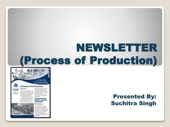 12 parts of a newsletter | PPT