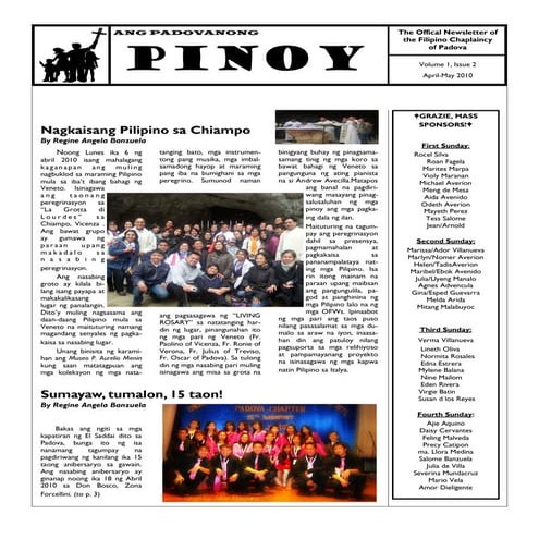 Newsletter April May 2010 | PDF