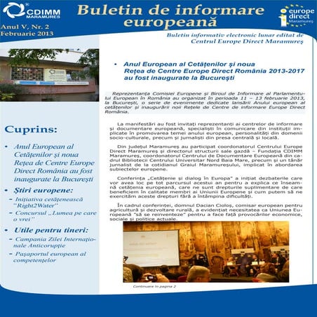 Newsletter ed maramures februarie 2013 | PDF