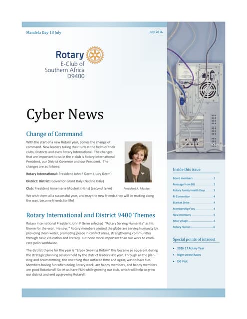 Newsletter - August 2016 | PDF