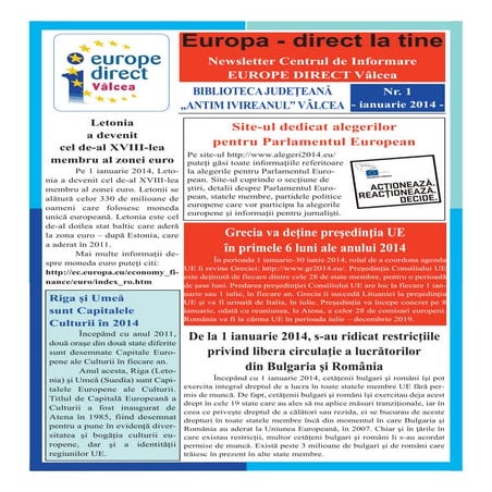 Newsletter 1 ianuarie_2014_ed_valcea | PDF
