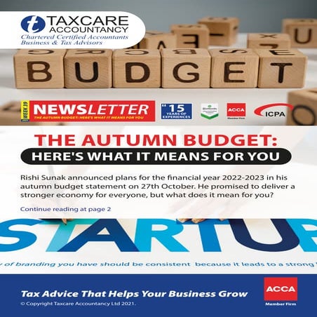 The autumn budget: Here's what it means for you | PDF