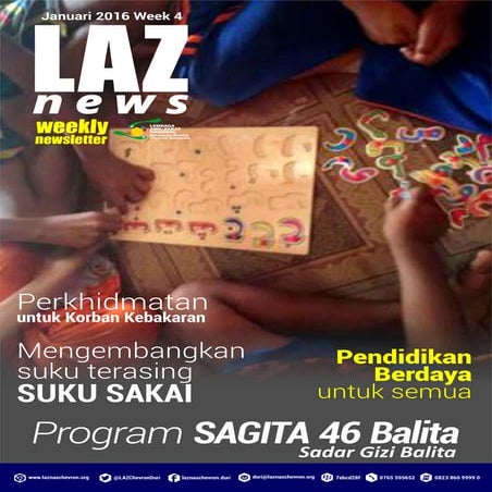 Weekly Newsletter LAZNas Chevron Duri Edisi Januari 2016 week 4 | PDF