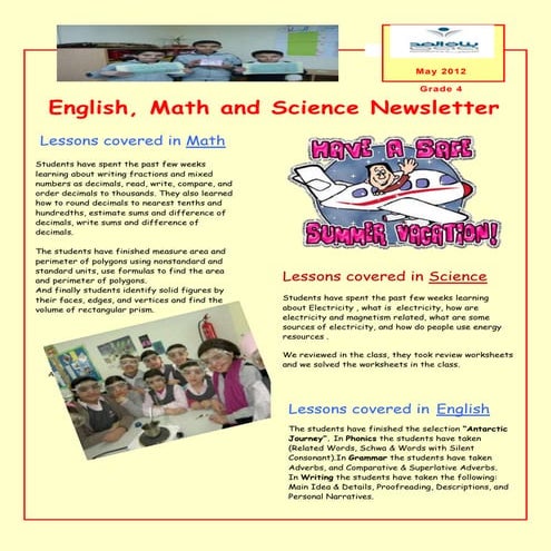 Newsletter gr4 | PDF