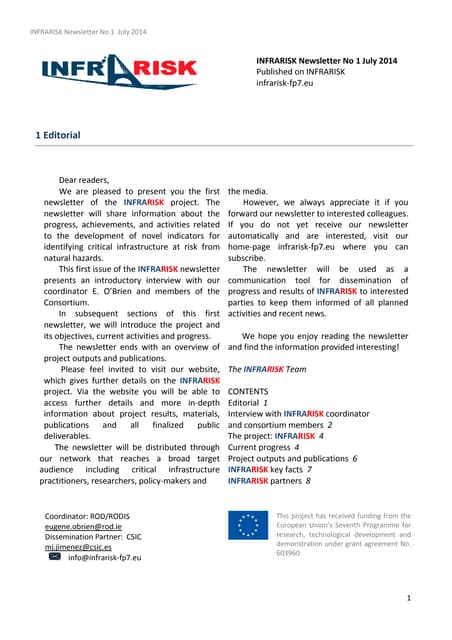 InfraRisk Brochure | PPT