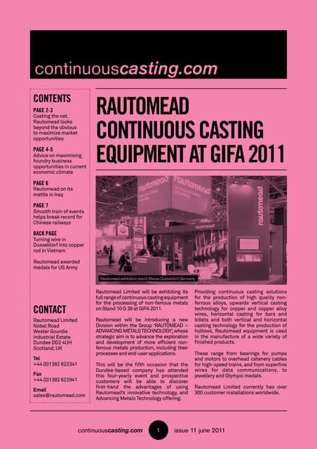 Copper continuous casting | PDF