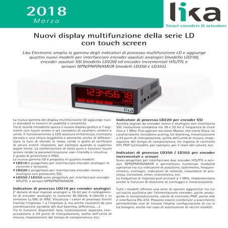 Newsletter Lika Electronic marzo 2018 in italiano | PDF | Computer Peripherals | Computing