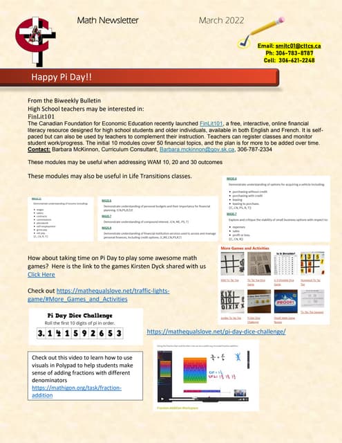 Accomplishment report math | DOCX