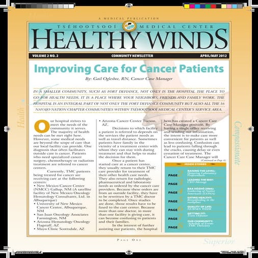 TSÉHOOTSOOÍ MEDICAL CENTER - Newsletter | PDF