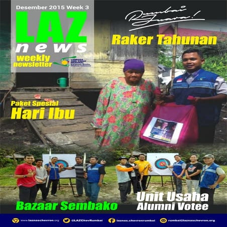Weekly Newsletter LAZNas Chevron Rumbai Edisi Desember 2015 week 3 | PDF