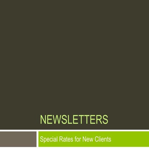 Newsletters by Your Branch Office | PPTX