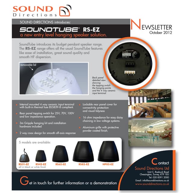 SoundTube - Sound focusing speaker FP6030-II | PDF