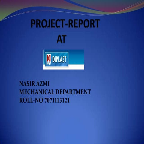 My project slide ( PRODUCTION DEPT) | PPTX