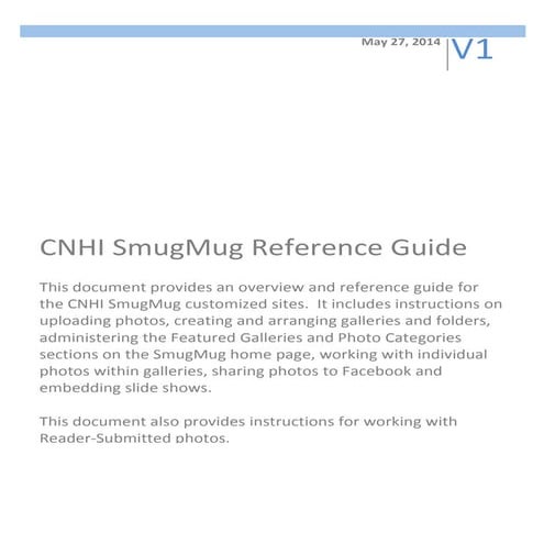 New smug mug reference guide | PDF