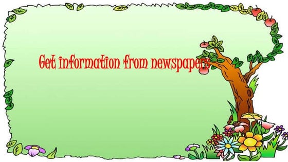 Parts of news papers and its meaning | PDF