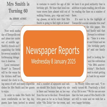 Writing a newspaper report ppt | PPT