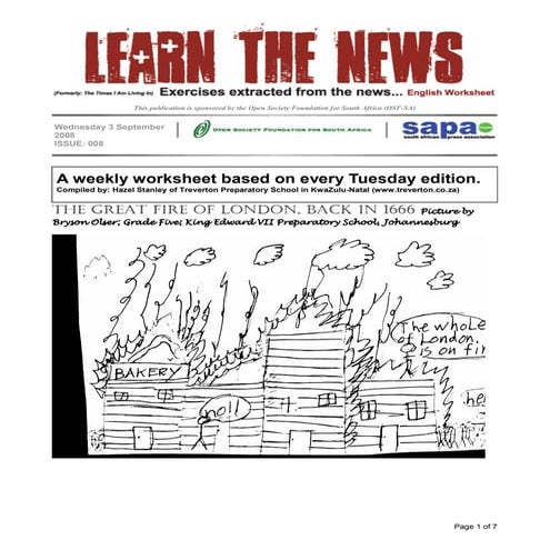 Learn teh News: Newspaper Worksheet | PDF