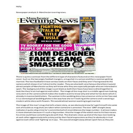 Newspaper analysis 3 | PDF