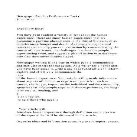 Newspaper Article (Performance Task)SummativeExpository Ess.docx