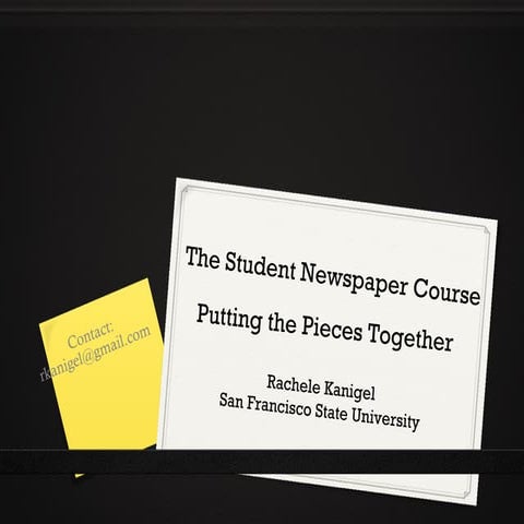 Newspaper course | PPT