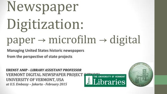 Digitizing Historic Newspapers: Workflow | PDF | Technology & Computing