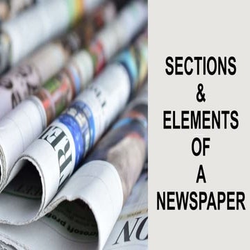 The Best OF NEWSPAPER ELEMENTS Slides.pptx