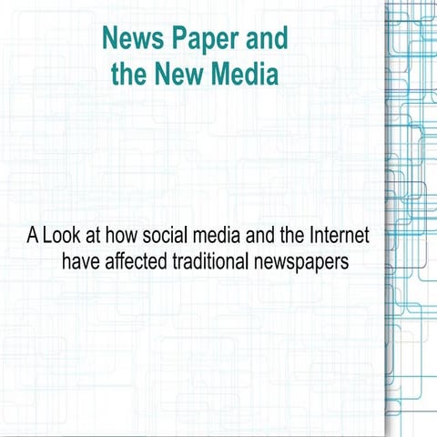 Evolution of Newspapers EDUC 515 | PPTX