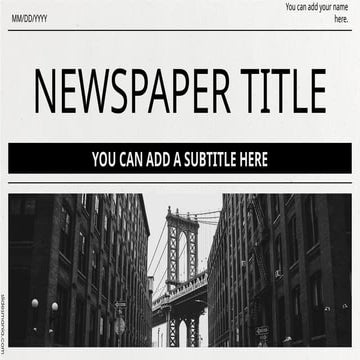 Newspaper style presentation template · SlidesMania.pptx