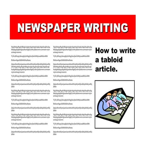 Newspaper writing | PPT | Programming Languages | Computing
