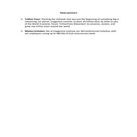 News pointers | DOCX