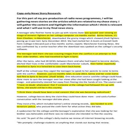 News research | DOCX