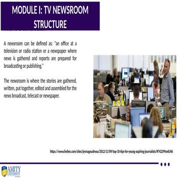 Importance various media Newsroom and its roles | PPTX