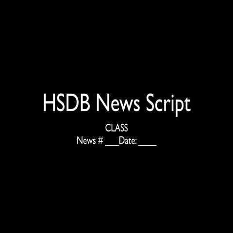 News Script Template | KEY