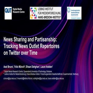 News Sharing and Partisanship: Tracking News Outlet Repertoires on ...