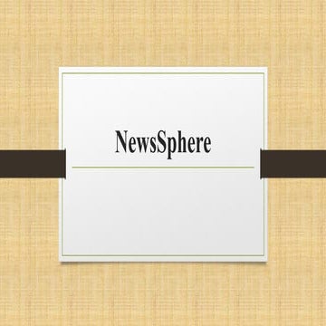 It is Presentation for news App You can use for project | PPTX