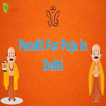 Pandit for puja in Delhi | PPTX