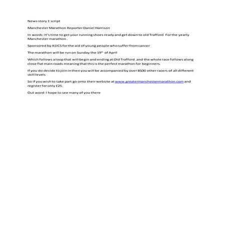 News story 1 script | DOCX