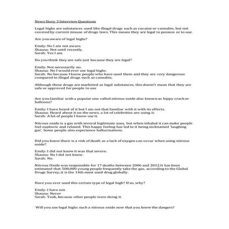 News Story 3 Script | DOCX