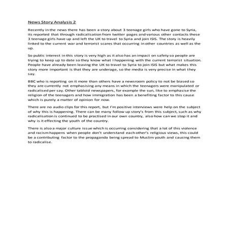 News story analysis 2 | DOCX