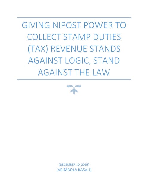 New stamp duy assignment | PDF