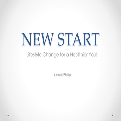 New start for a healthier you! | PPTX