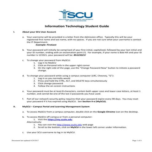 Information Technology Student Guide | PDF