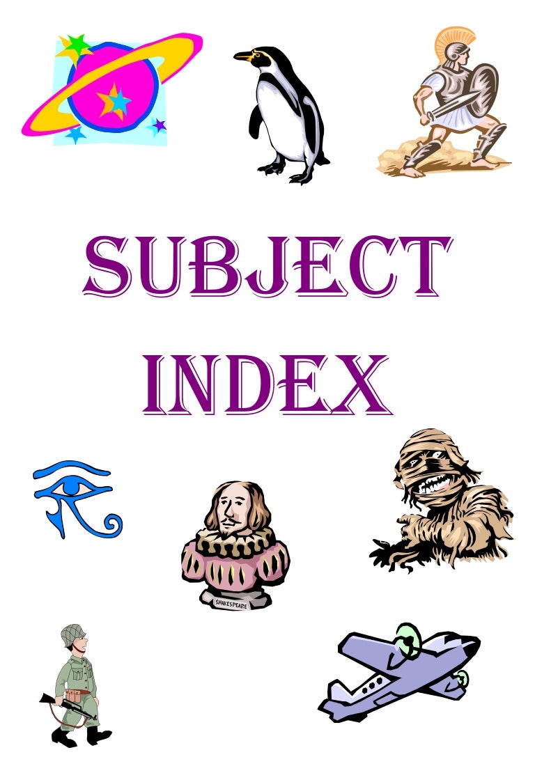 Subject Index A-R