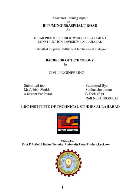 Road construction ppt | PPTX