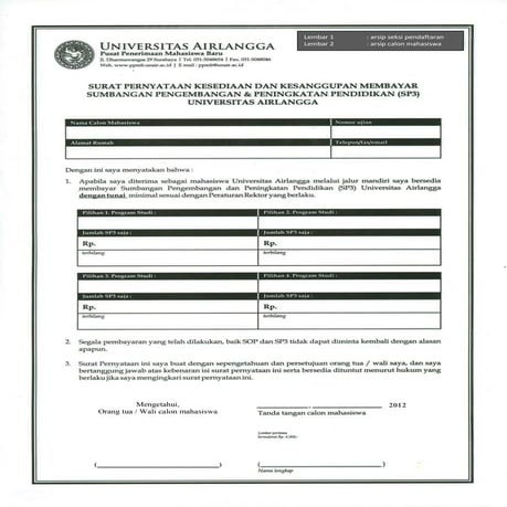 New surat pernyataan sp3 | PDF
