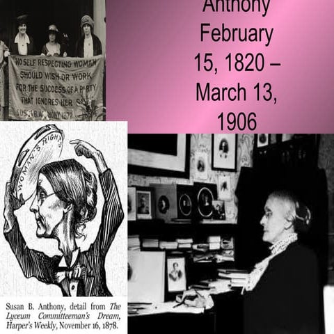 New susan b anthony powerpoint | POT